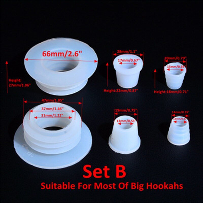 3pcs / set White Hookah Sealing Ring Narghile Accessories Hookah Rubber ...