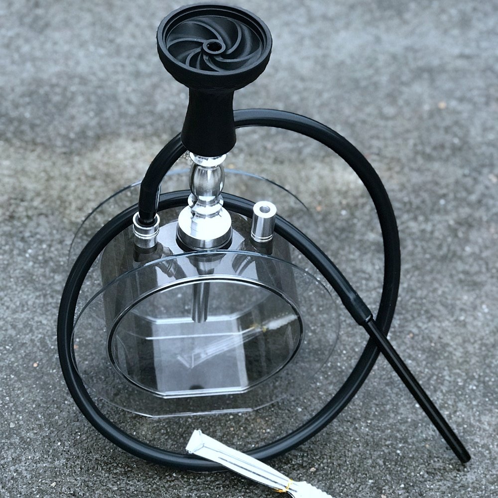 Arab Acrylic Shisha Complete Set with Silicone Hookah Bowl Chicha ...