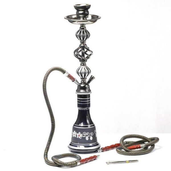 Glass Hookah Shisha Set Large Sheesha Water Pipe Contain Double Hose ...