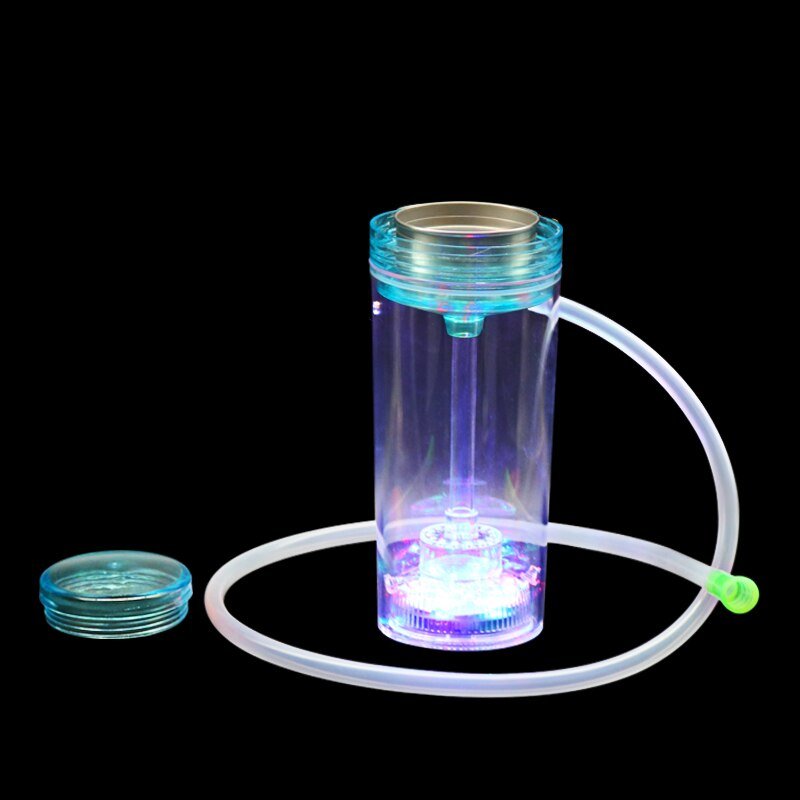 Portable Hookah Shisha Set Plastic Bottle for Smoking Sheesha with LED ...