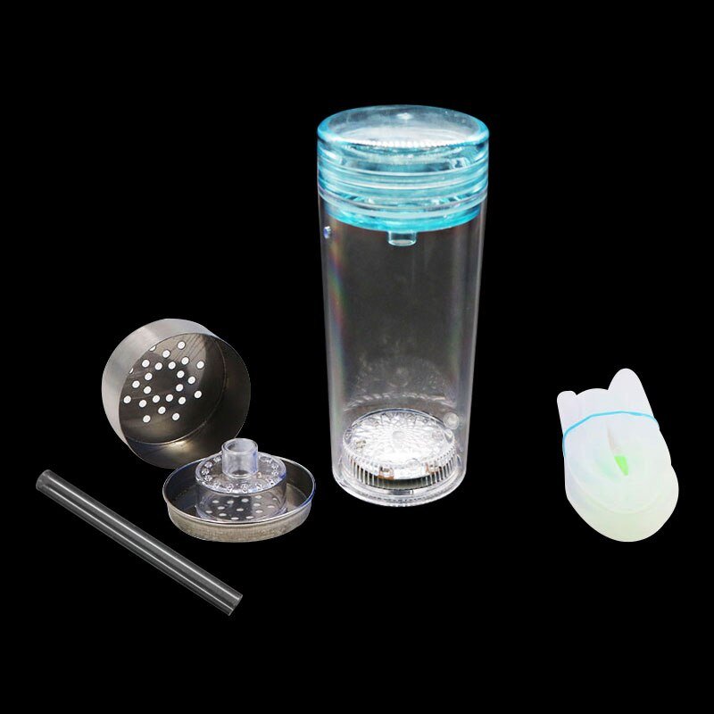 Portable Hookah Shisha Set Plastic Bottle for Smoking Sheesha with LED ...