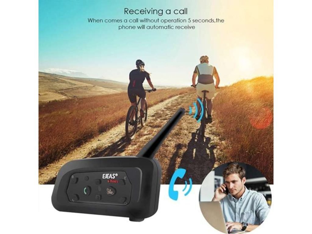 QPLOVE 2pcs EJEAS V6 Pro intercom 1200m motorcycle bluetooth helmet ...